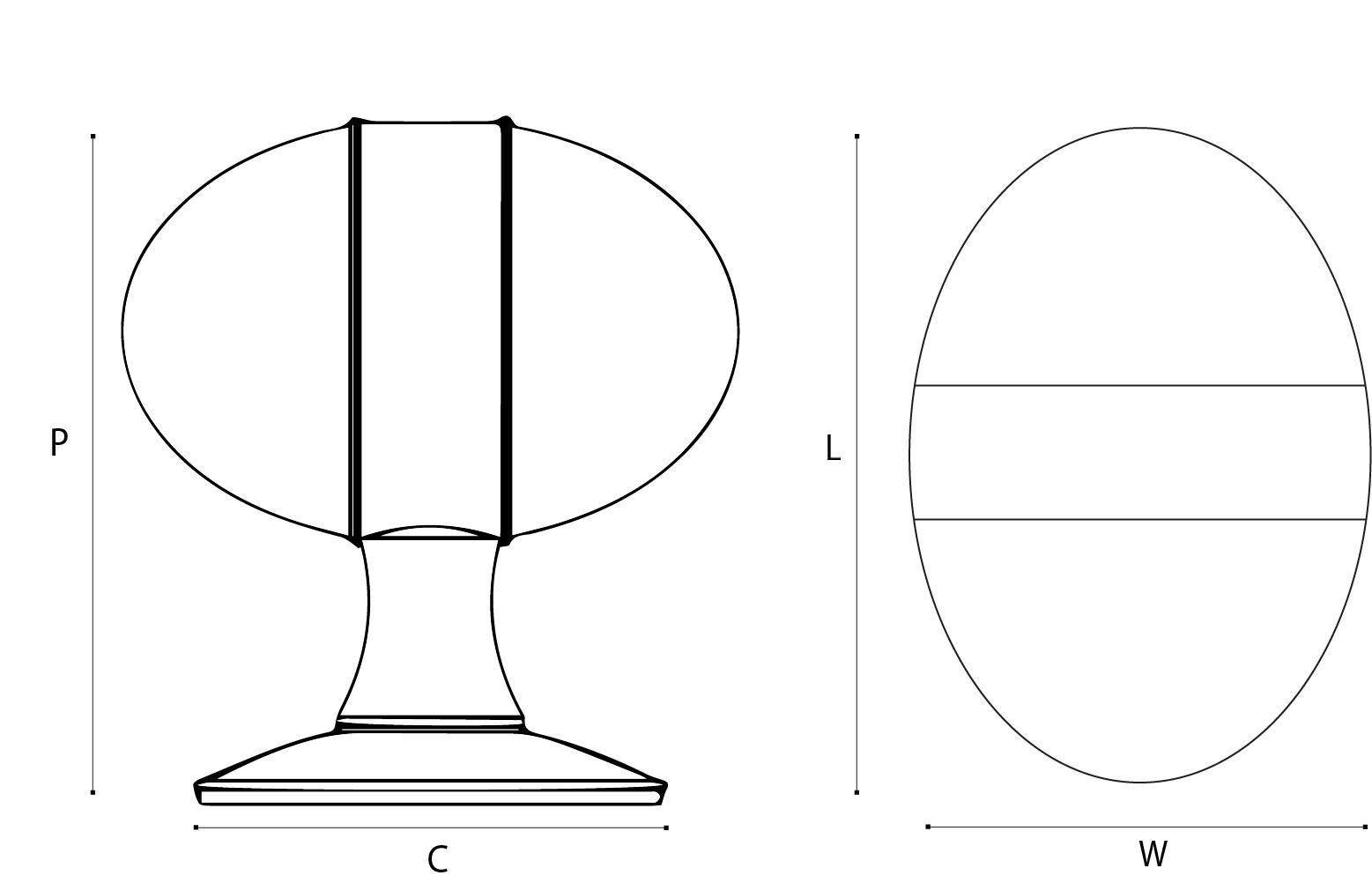 BANDED EGG SOLID - Turnstyle Designs