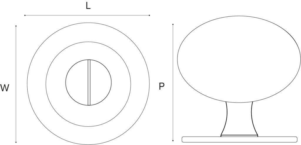 EGG THUMB TURN & RELEASE SET - Turnstyle Designs
