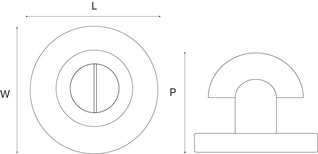 HALF MOON TURN & RELEASE SET 58MM ROUND - Turnstyle Designs