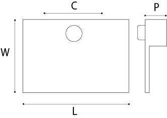 LEDGE HAMMERED PUSH BUTTON - Turnstyle Designs