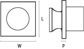 ROUND ON SQUARE SOLID - Turnstyle Designs