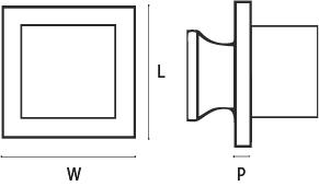 SQUARE BUTTON ON SQUARE SOLID - Turnstyle Designs