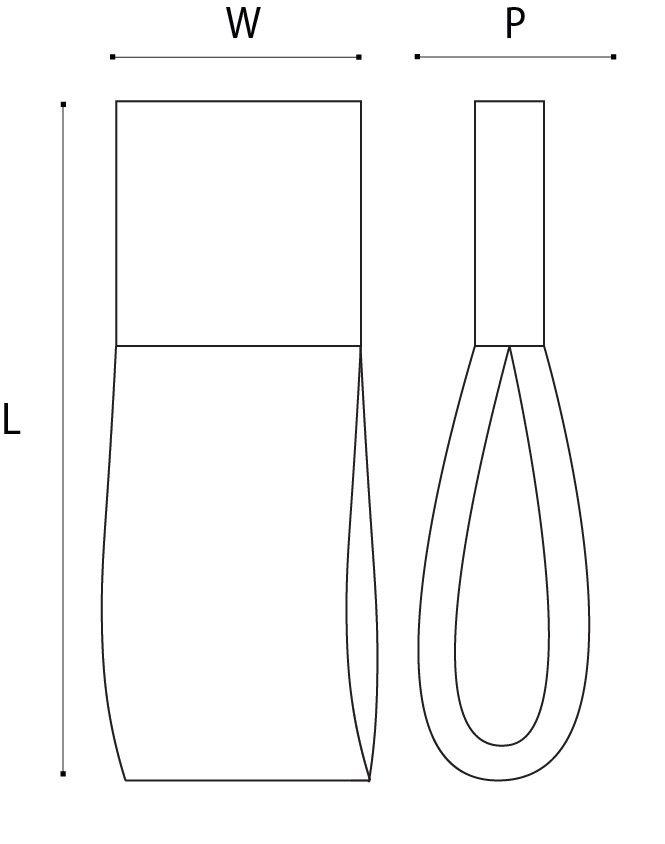 SQUARE STRAP LOOP PLAIN - Turnstyle Designs