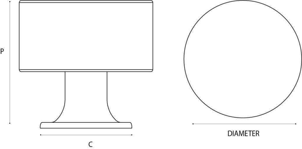 STACKED BARREL SOLID HAMMERED - Turnstyle Designs