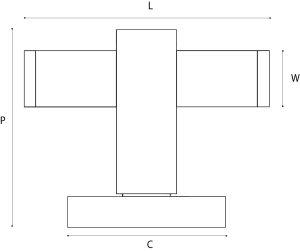 BARREL PLINTH SOLID HAMMERED - Turnstyle Designs